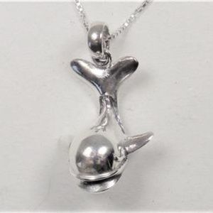 Jewelry | Sterling Silver Beluga Whale Nautical Necklace | Poshmark